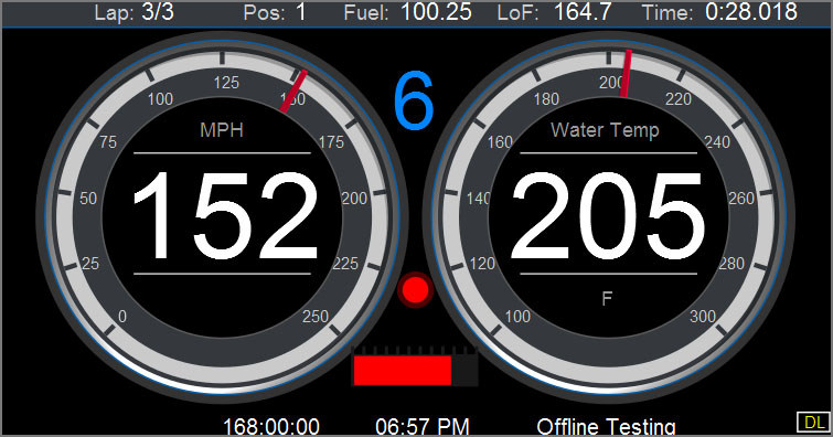 Z1 Sim Dashboard | Oval Dashboards